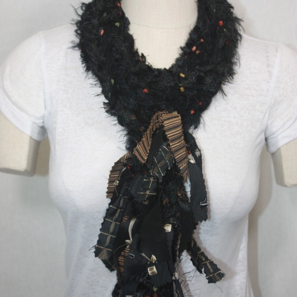AIR Artsy Accessories | Accessories | Crocheted Yarn Rope Scarf With ...